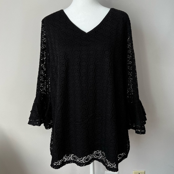 dressbarn | Tops | Dress Barn Black Dressy Blouse Nwt | Poshmark